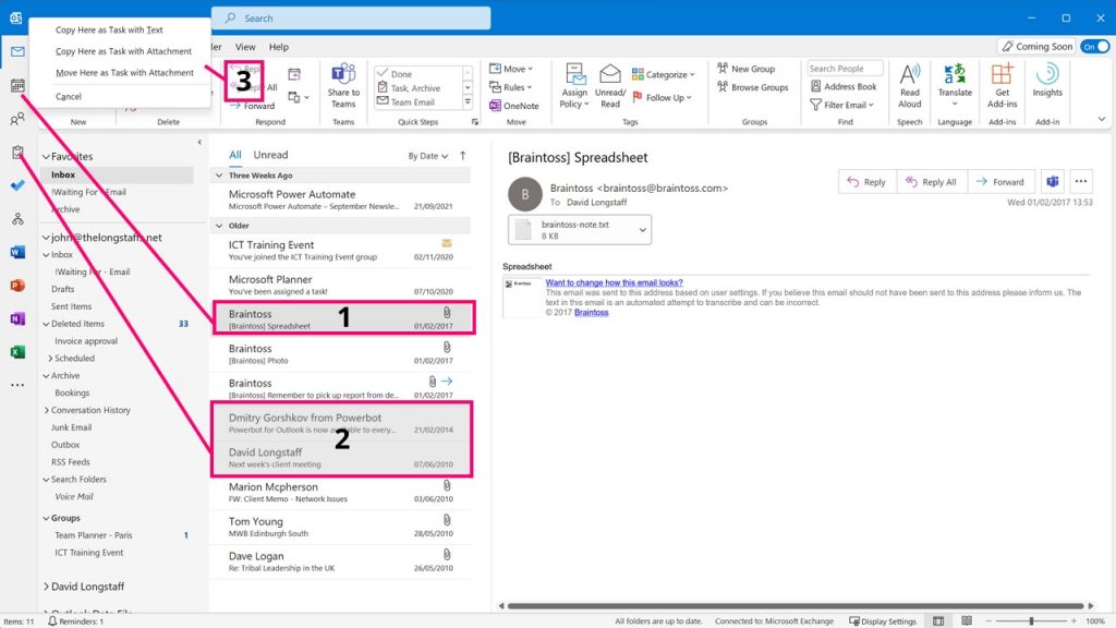 Microsoft Outlook – Focus | Plan | Do It!